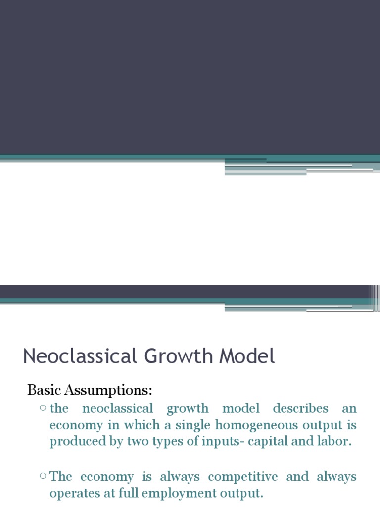 Neo Classical Model | PDF