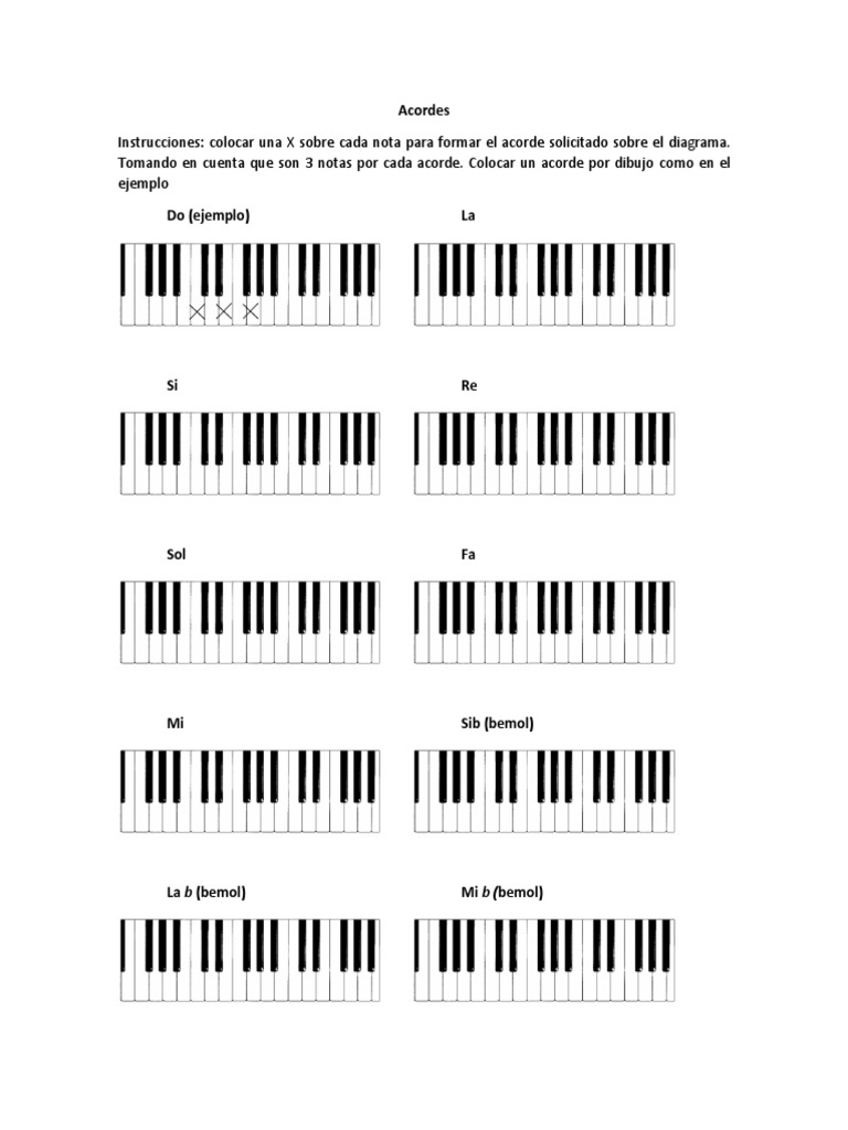 Piano Ejercicios | PDF