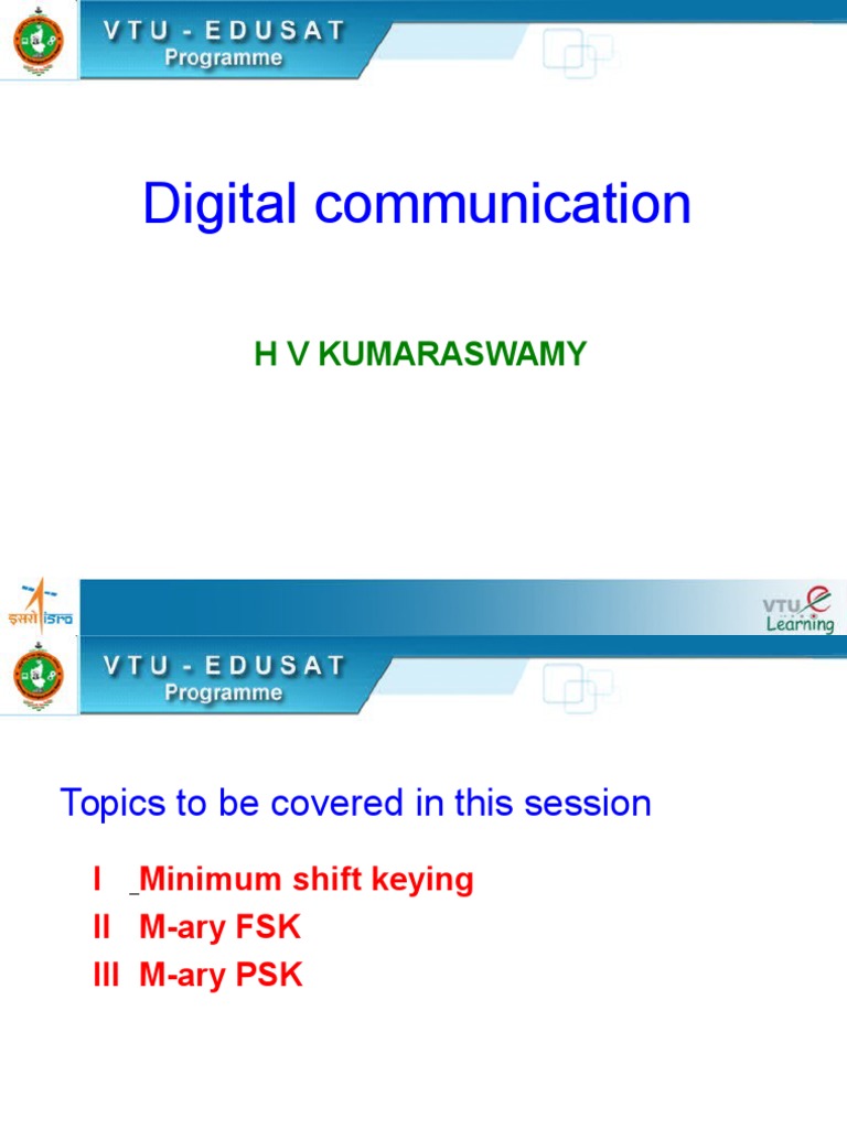 Minimum Shift Keying | PDF | Teaching Methods & Materials