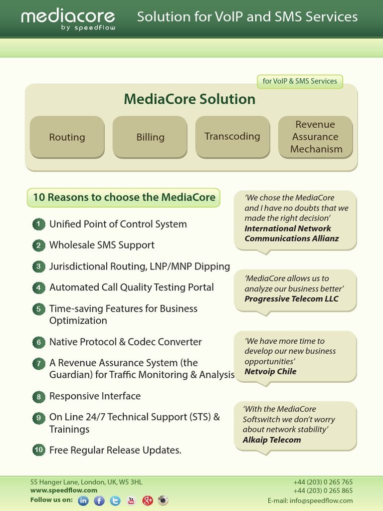 Media Core | PDF | Voice Over Ip | Routing