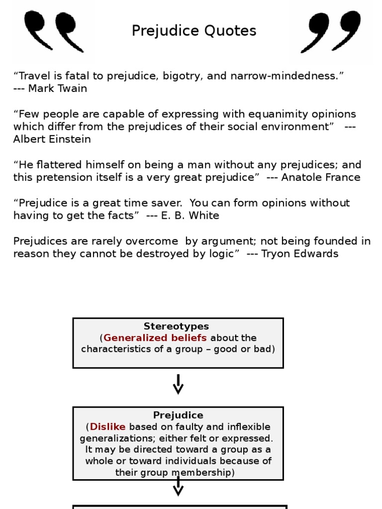 Example Of Prejudice