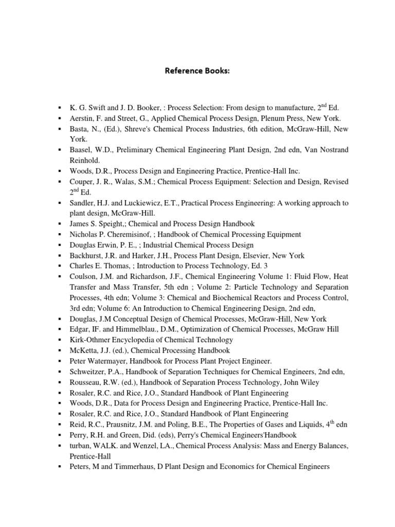 Information Sources Books PDP | PDF | Chemical Engineering | Process ...