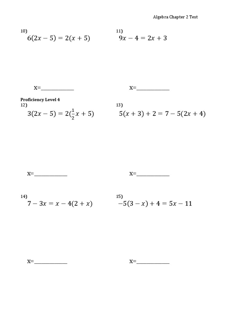 Algebra Chapter 2 Quiz 1 | PDF | Teaching Methods & Materials ...