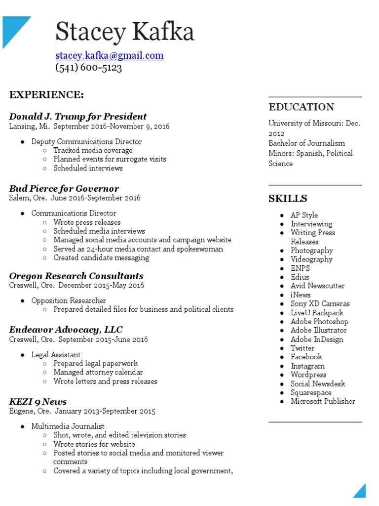 Stacey Kafka Resume | PDF