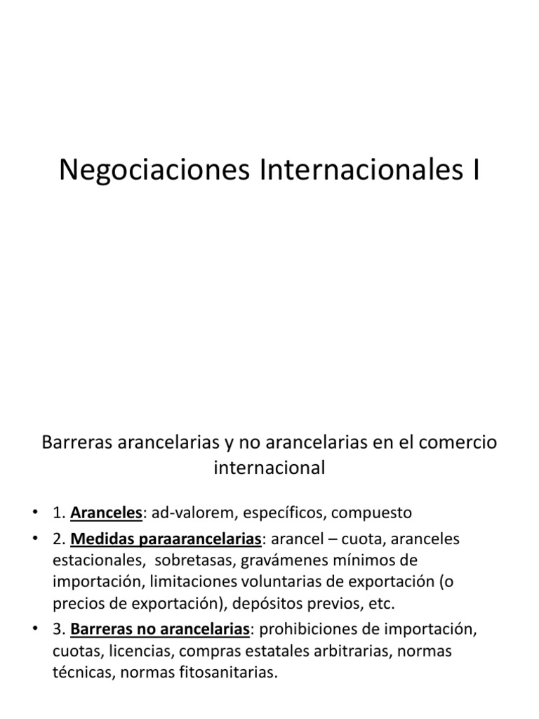 Barreras y Aranceles Comerciales | PDF | Arancel | Comercio
