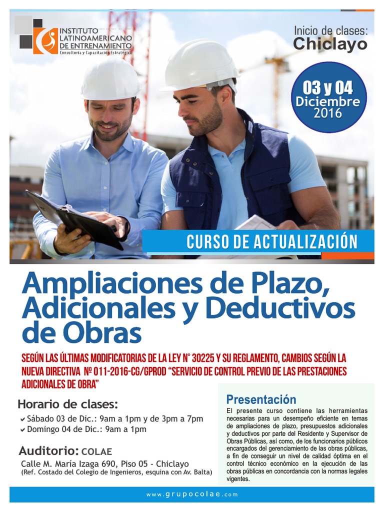 Ampliaciones de Plazo y Adicionales de Obras | PDF | Presupuesto | Gobierno
