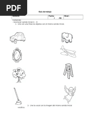 Hojas De Trabajo Con Sonidos Finales