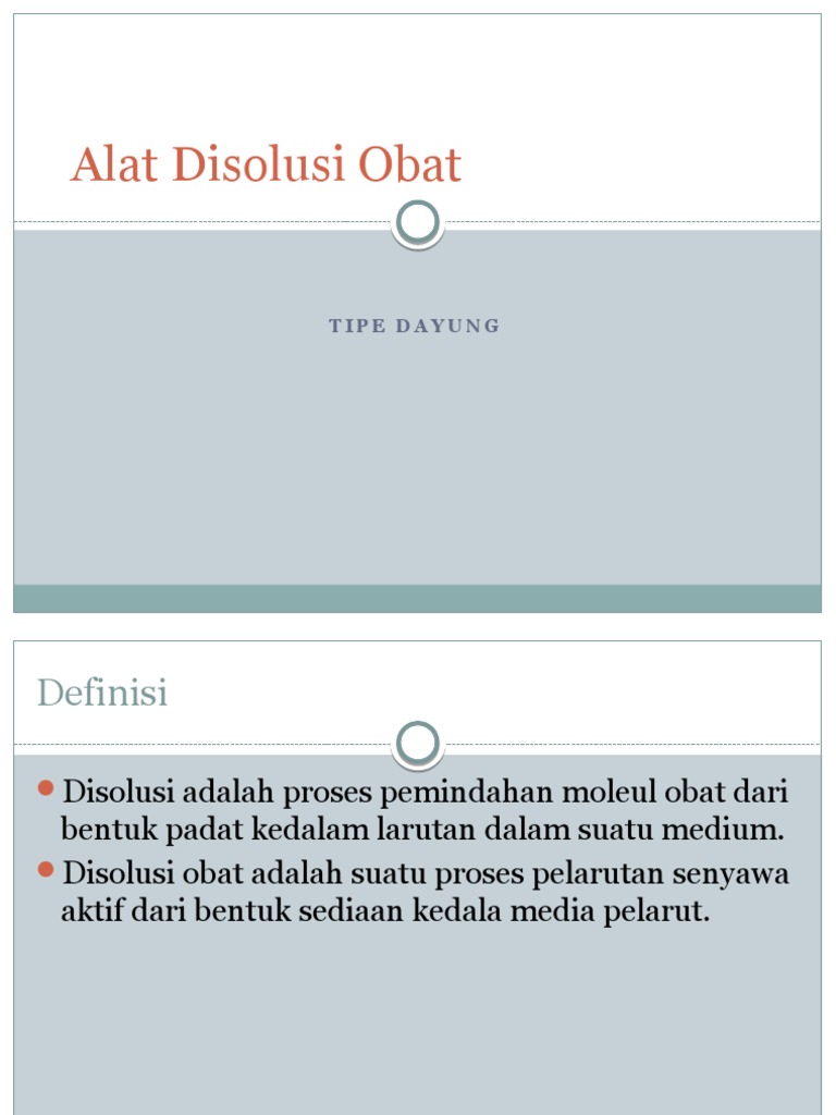 Alat Disolusi Obat Punya Lia | PDF