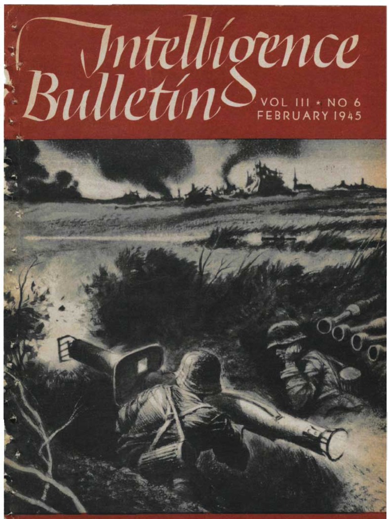 Intelligence Bulletin Feb 1945 | Download Free PDF | Anti Tank Warfare ...