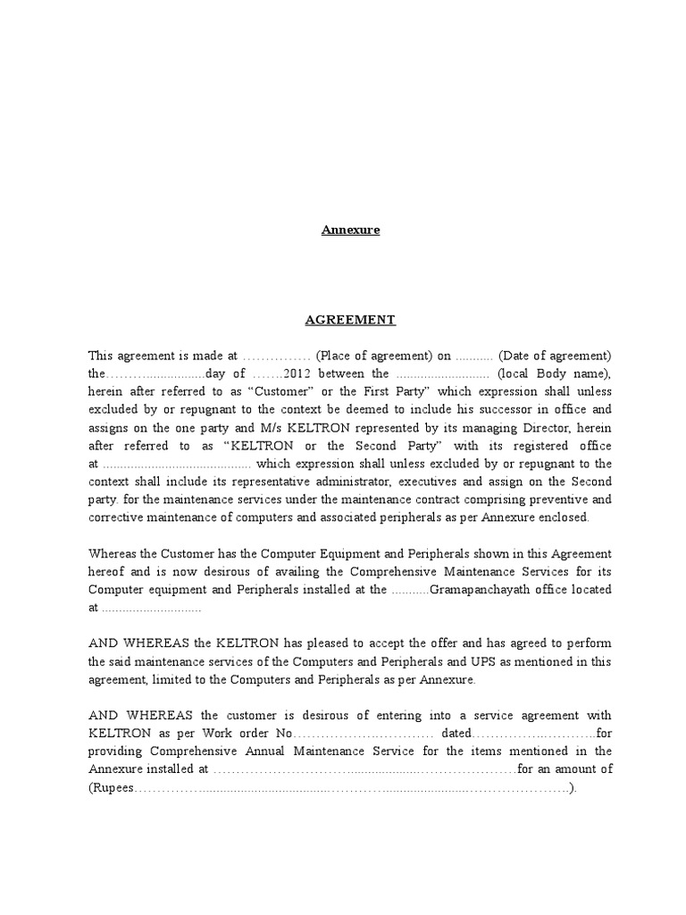 AMC Agreement 167 | Printer (Computing) | Government