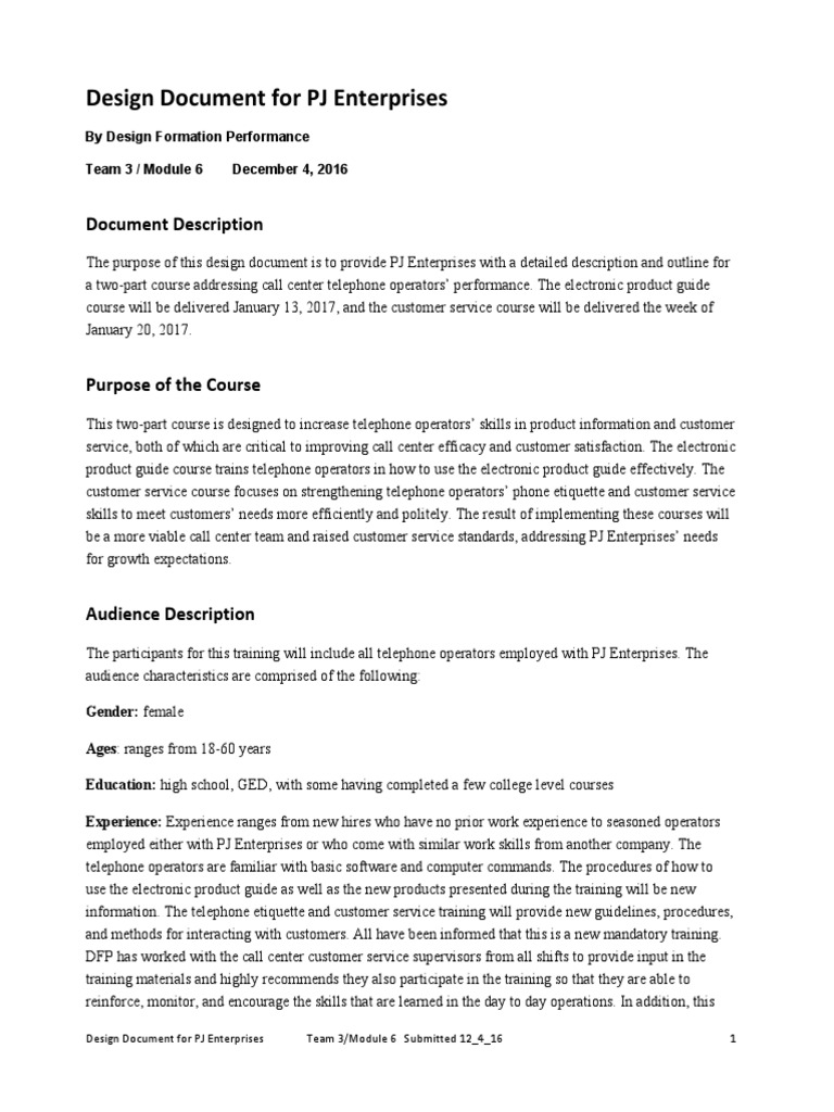 Design Document - Pje End FNL | PDF | Educational Assessment | Rubric ...