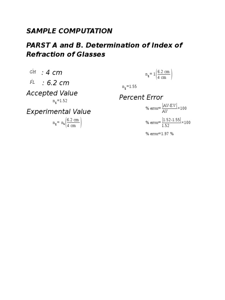 Sample Computation | PDF