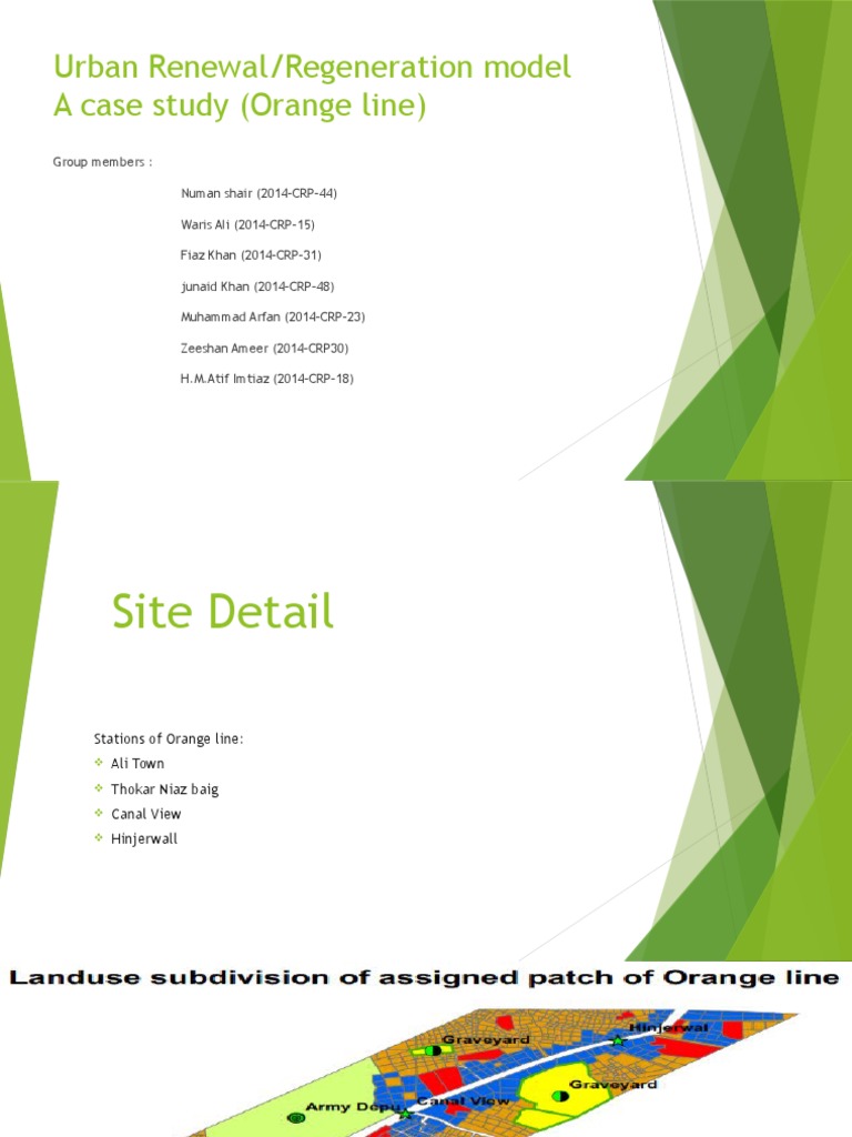 Urban Renewal/Regeneration Model A Case Study (Orange Line) | PDF ...