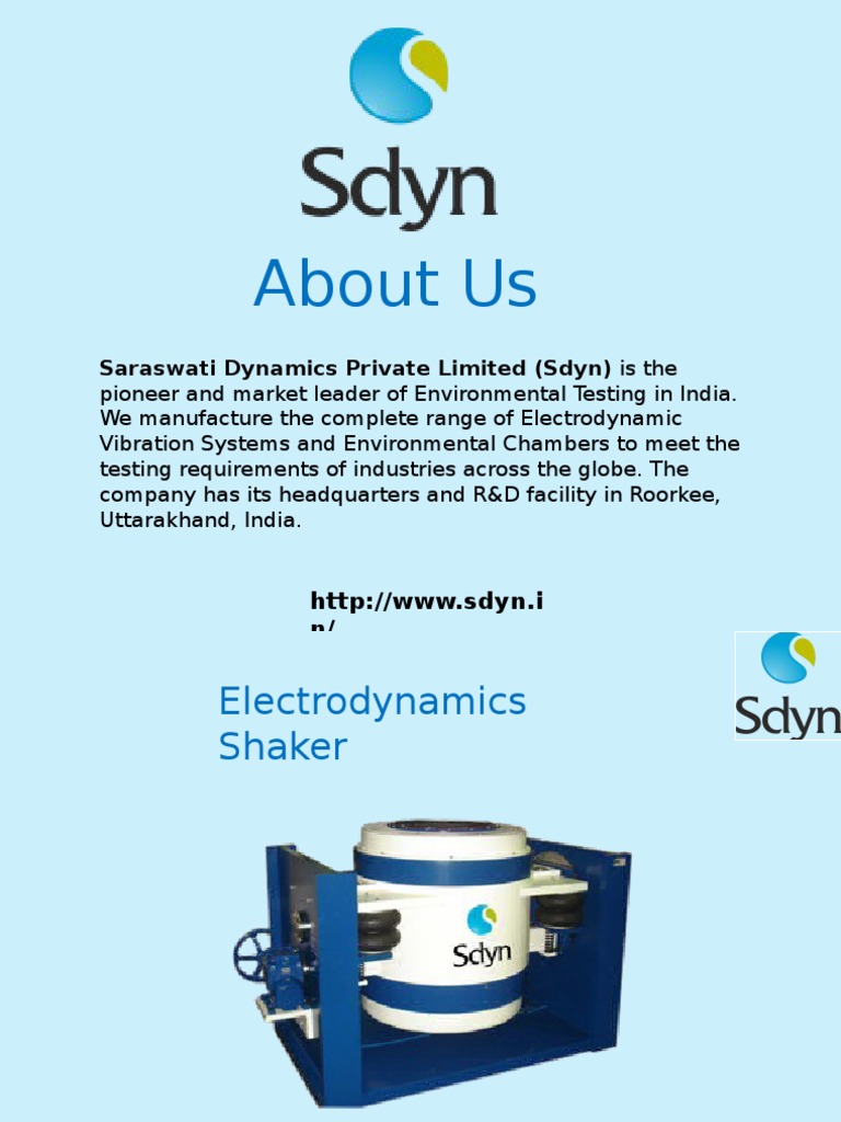 Electrodynamic Vibration System | PDF