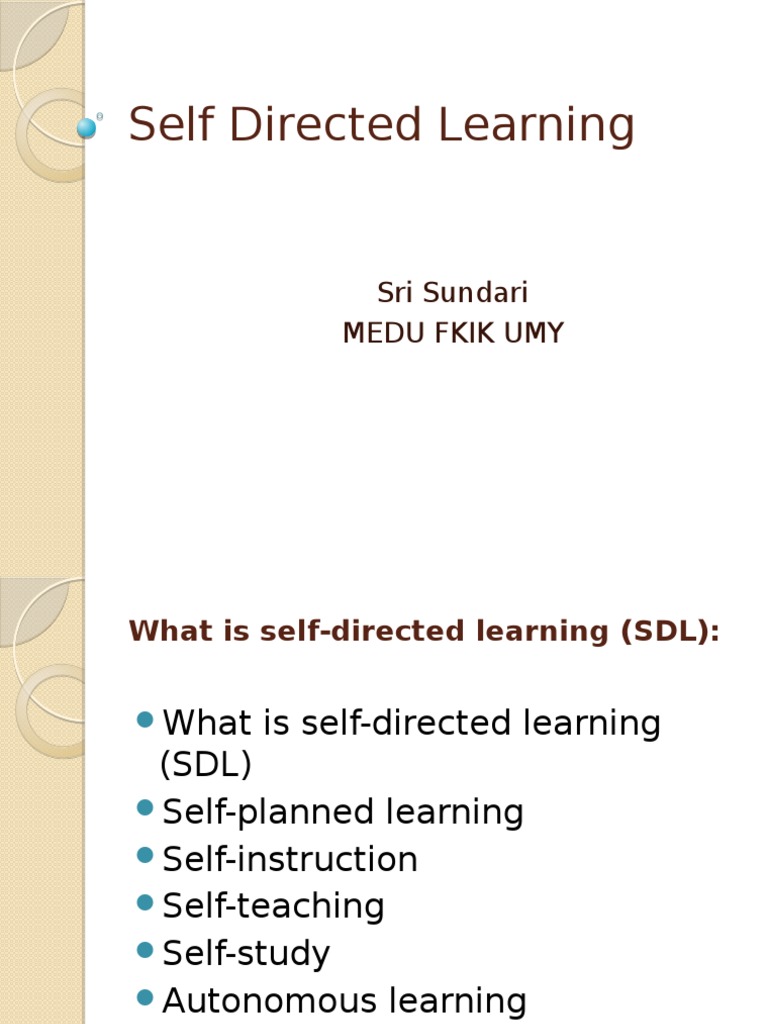 Self Directed Learning | PDF | Pedagogy | Neuropsychology