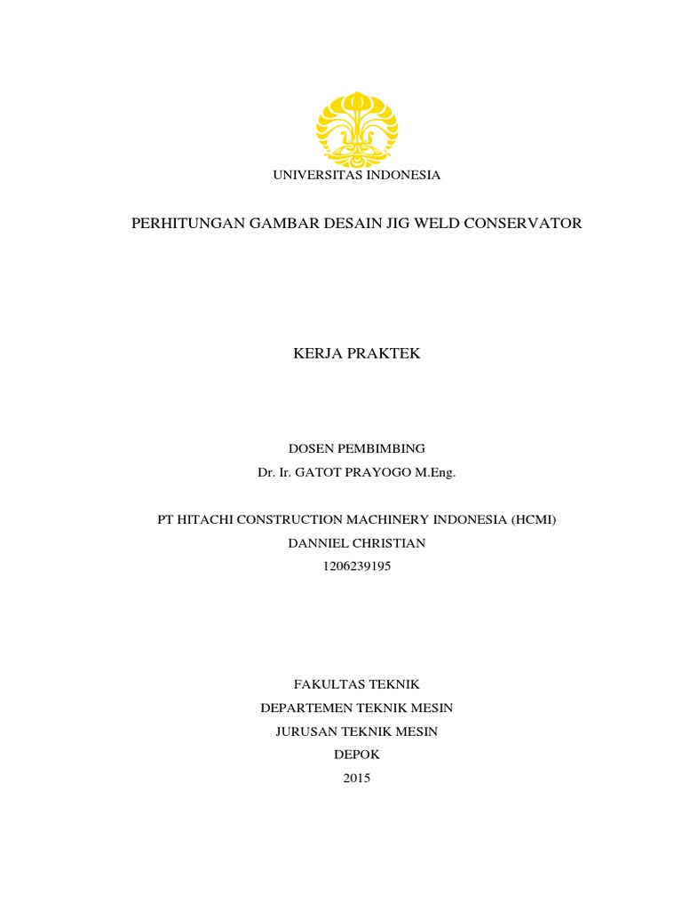 Laporan Kerja Praktek PT HCMI | PDF