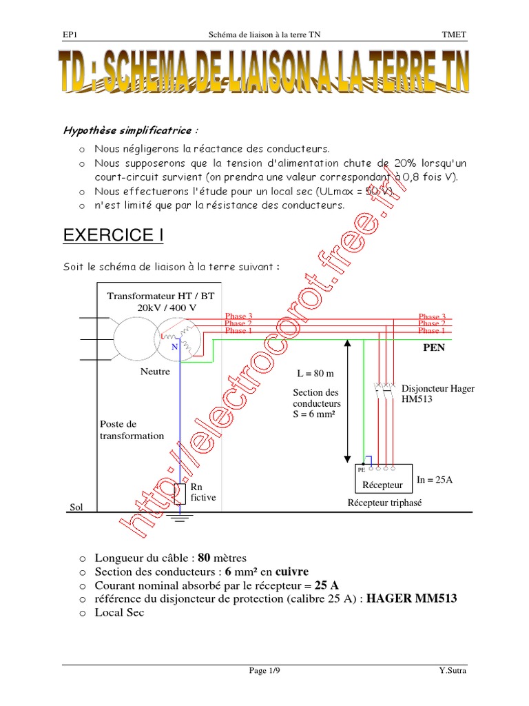 Regime de Neutre TN 2 EC | PDF | Conducteur (électricité) | Grandeur ...