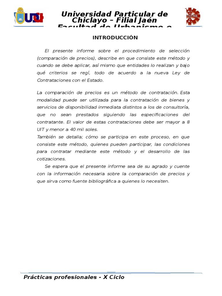 INFORME DE COMPARACION DE PRECIOS.docx | Precios | Mercado (economía ...