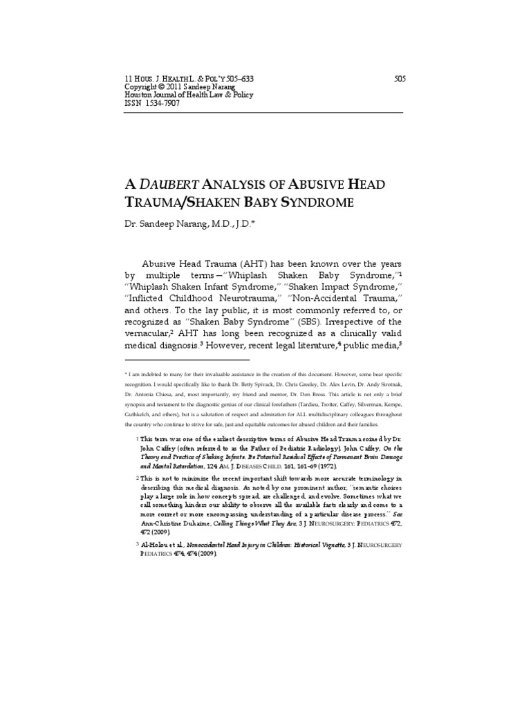 Narang | PDF | Daubert Standard | Daubert V. Merrell Dow Pharmaceuticals