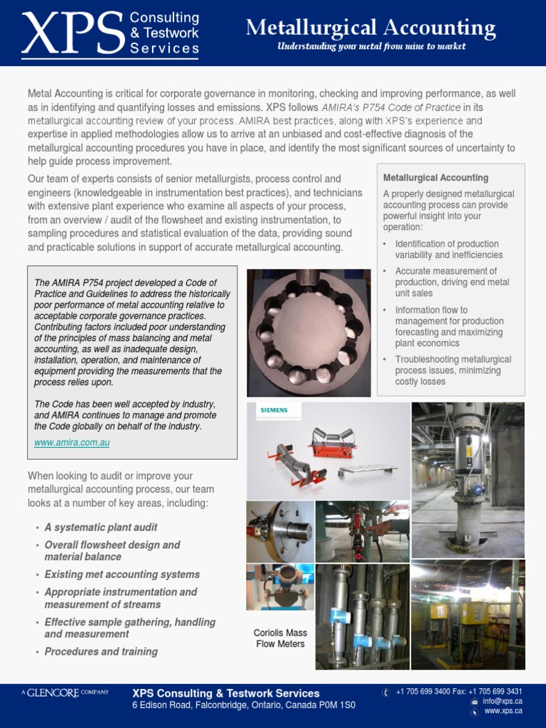 Metallurgical Accounting v140403.1 | PDF | Instrumentation | Metallurgy