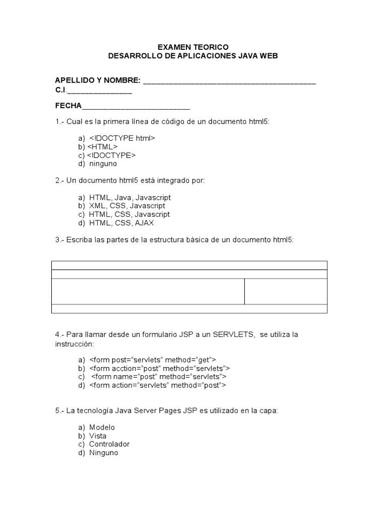 Examen Programacion Web | PDF