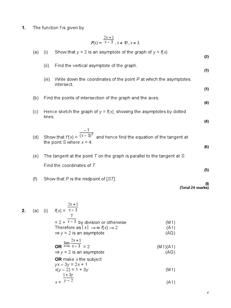 Functions | PDF | Asymptote | Tangent