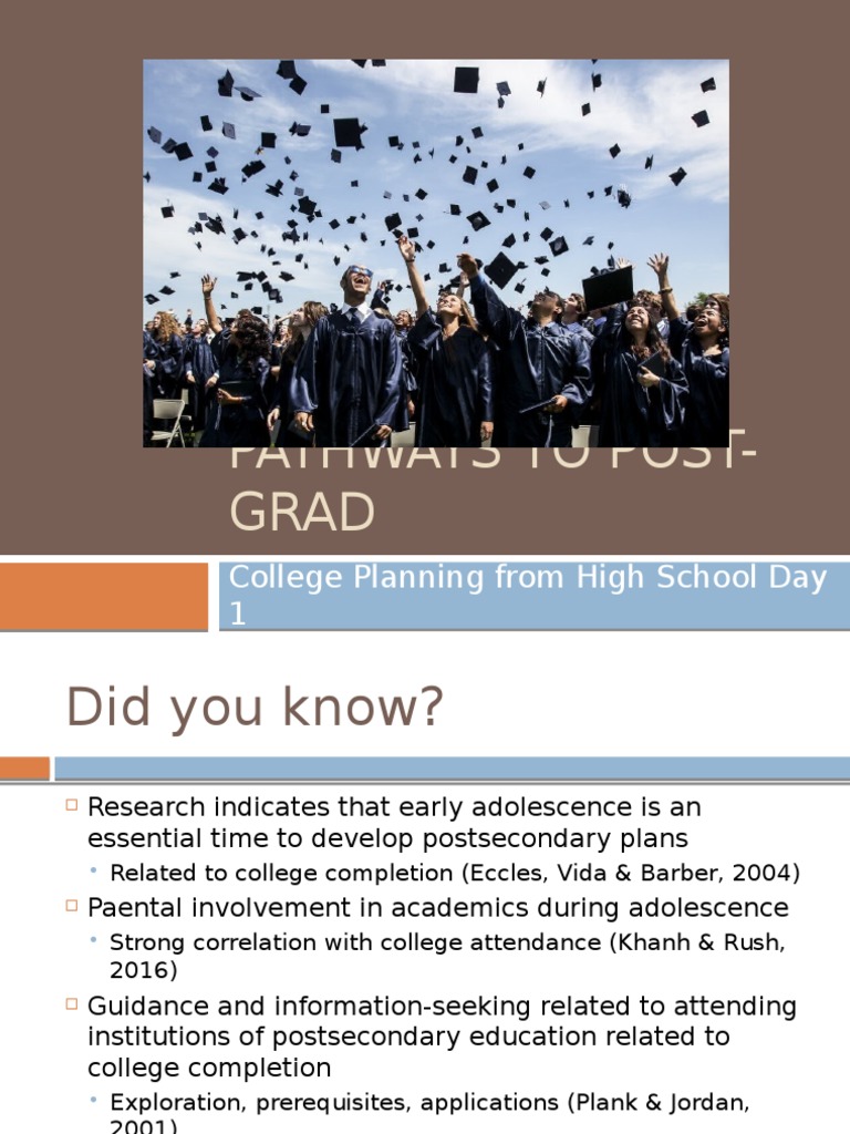 Pathways To Post-Grad | PDF | Sat | Act (Test)