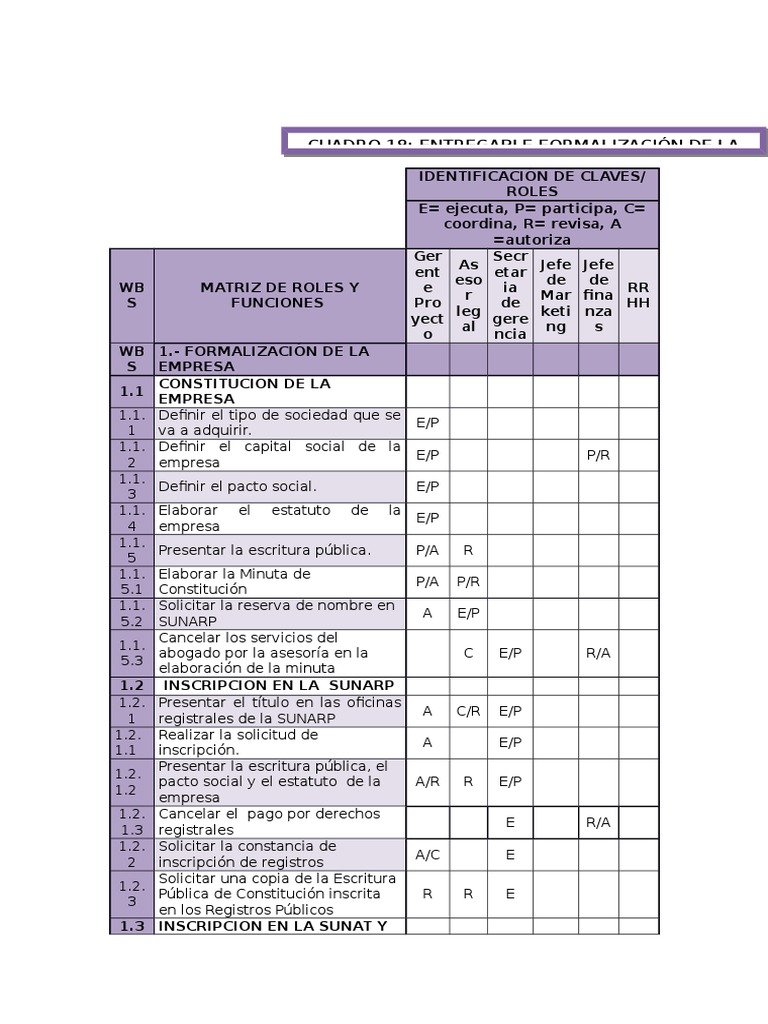 Matriz Roles y Funciones | PDF | Gobierno | Instituciones sociales