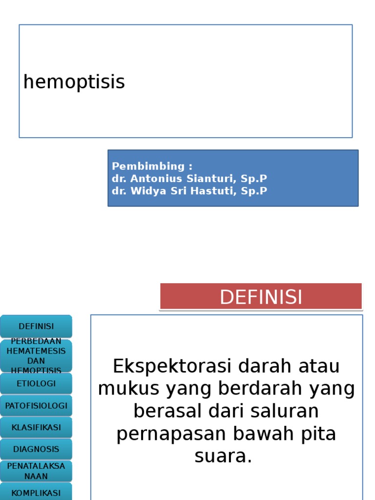 Hemoptisis | PDF