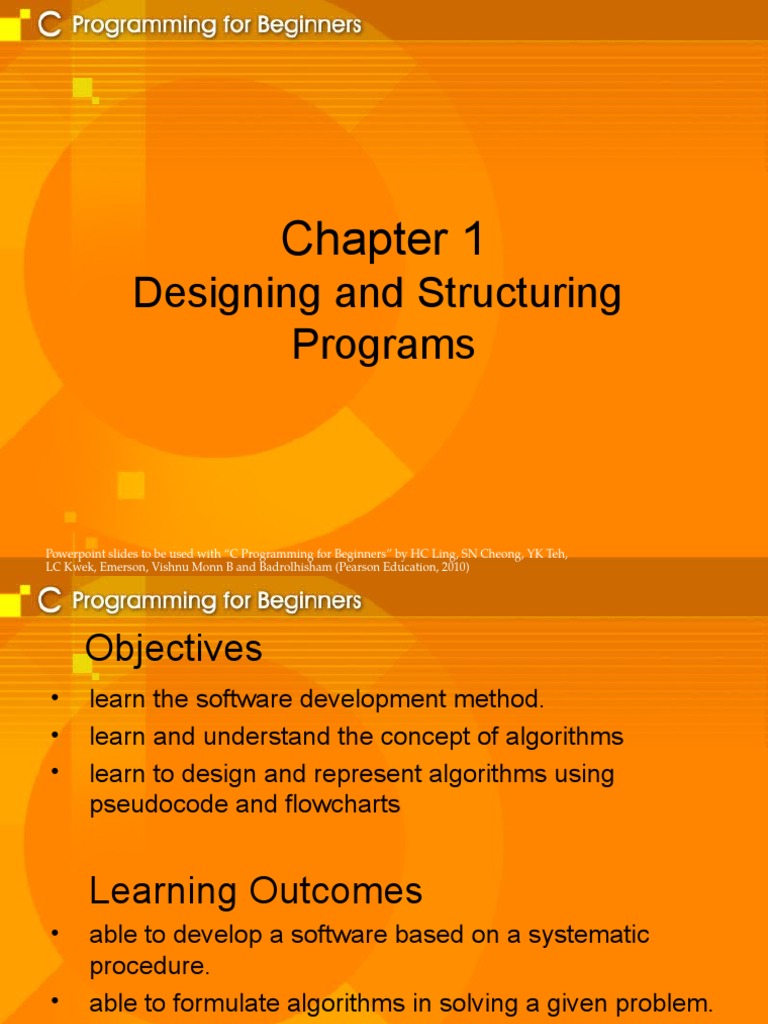 Chapter 1-Program Design | PDF | Algorithms | Software Development Process
