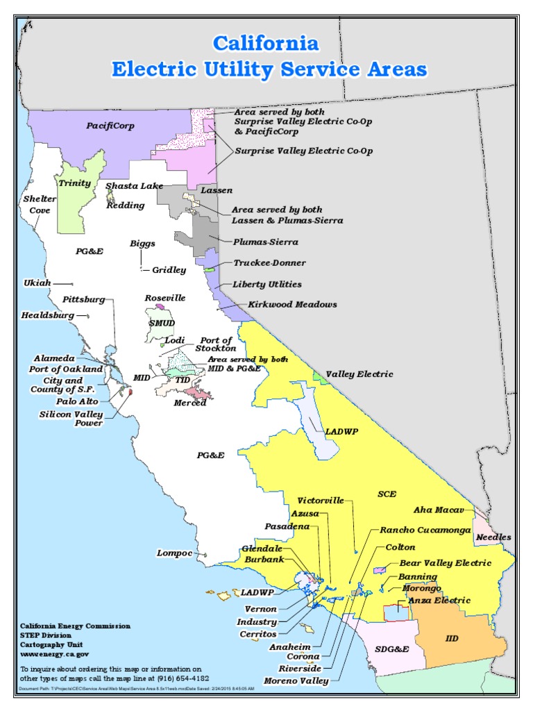 California Electric Service Areas | PDF