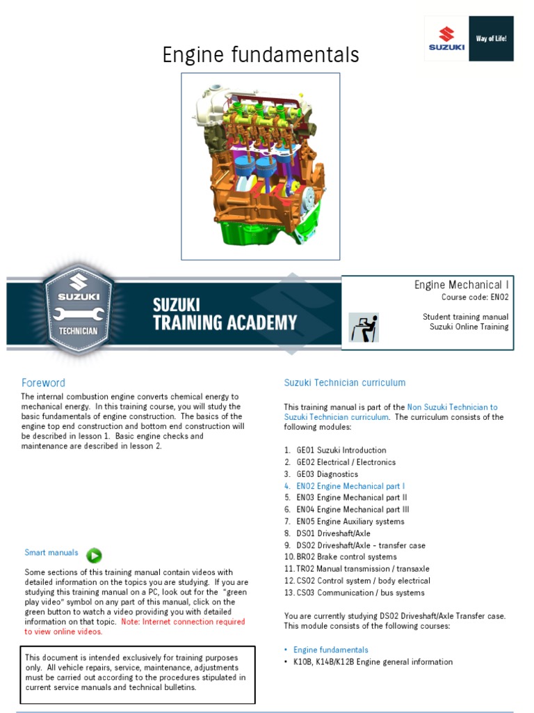 Engine Fundamentals 1 | PDF | Internal Combustion Engine | Piston