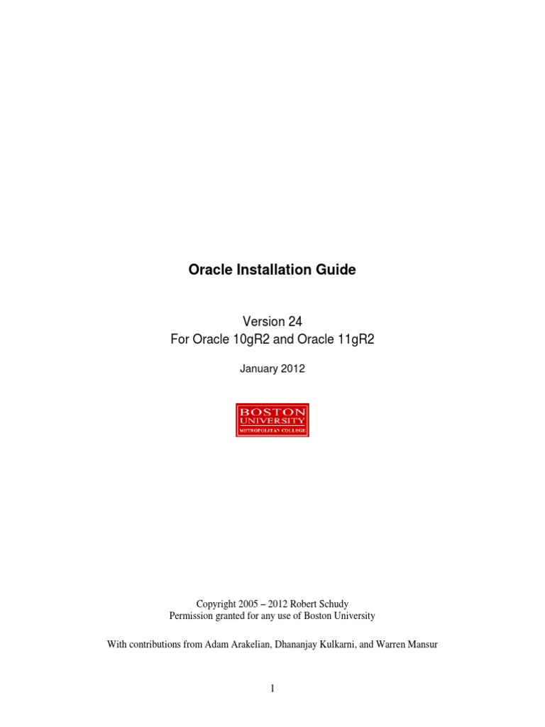Oracle Installation Guide V24 PDF | PDF | Oracle Database | Microsoft Windows