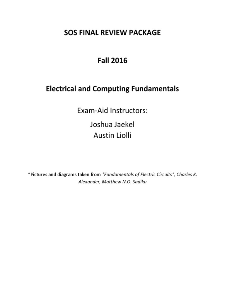 Sos Final Review Package: Exam-Aid Instructors: Joshua Jaekel Austin Liolli | PDF | Operational ...