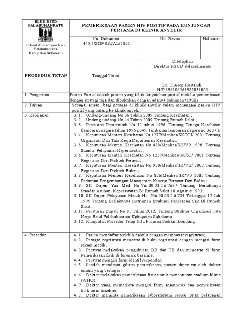 Sop Hiv Aids | PDF | Pengembangan Diri | Sains & Matematika