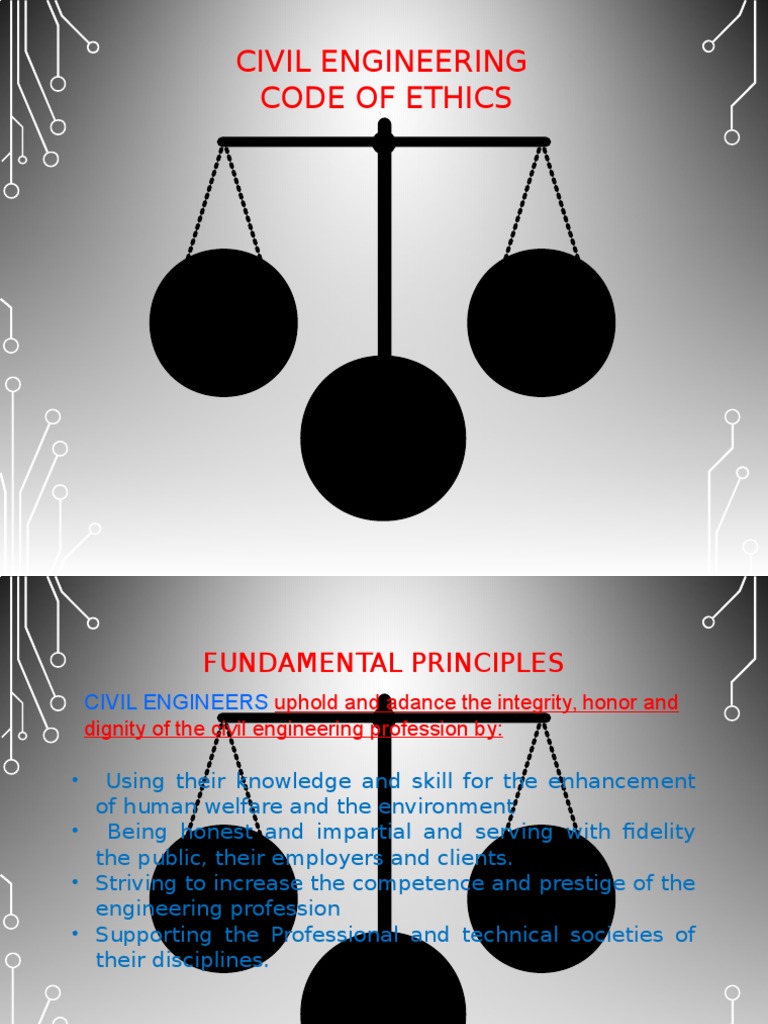Civil Engineering Code of Ethics | Download Free PDF | Engineer ...