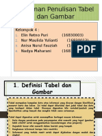 Panduan Penulisan Tabel dan Gambar | PDF