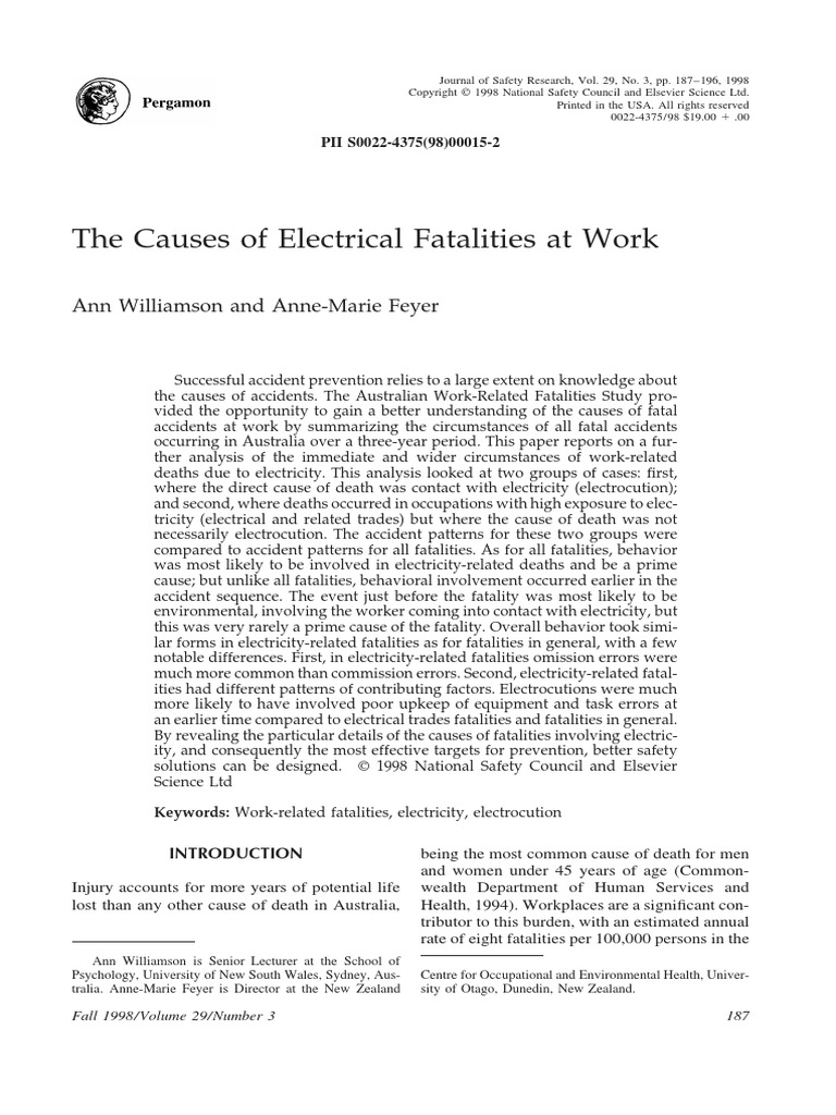 Elec | PDF | Electric Shock | Traffic Collision