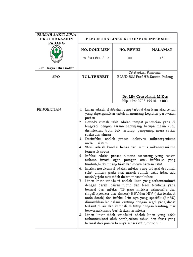 New Sop Laundry | PDF