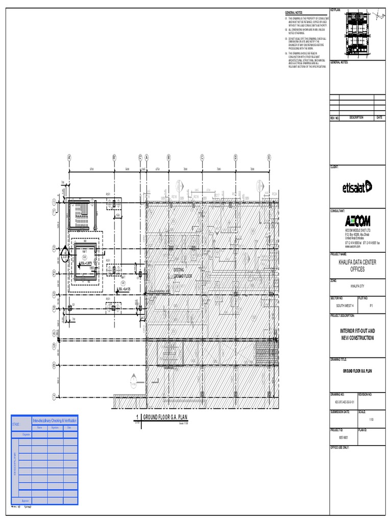 General Notes and Drawing Specifications for the Ground Floor GA Plan ...