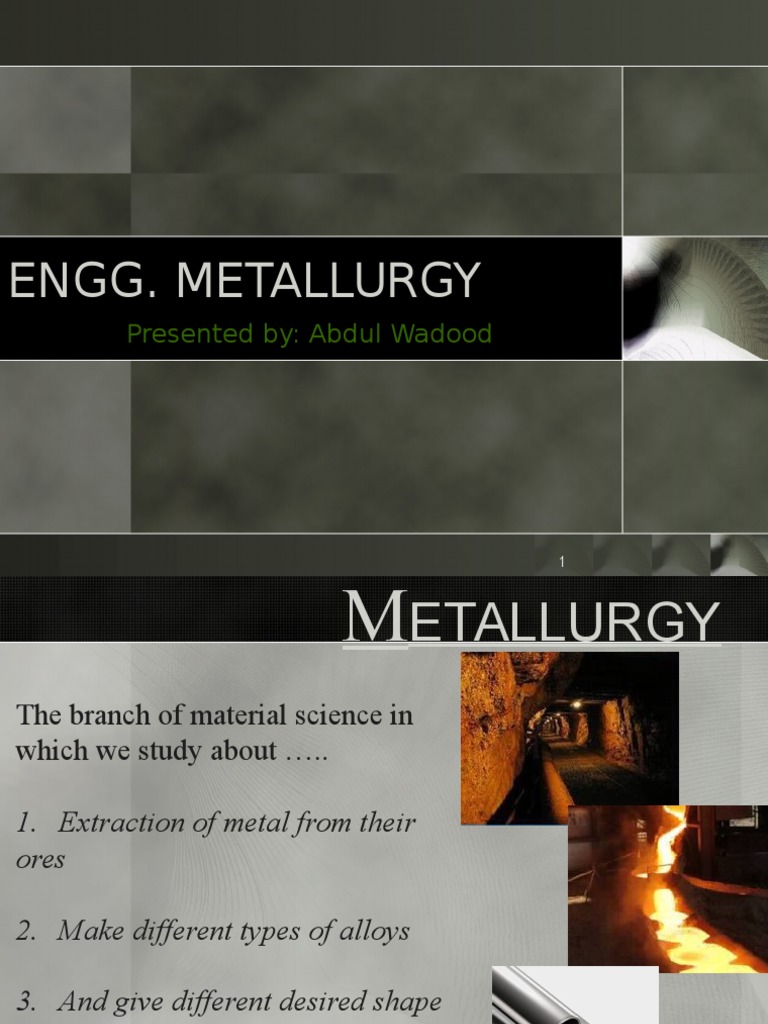 Overview of Metallurgy Processes | PDF | Metallurgy | Mining