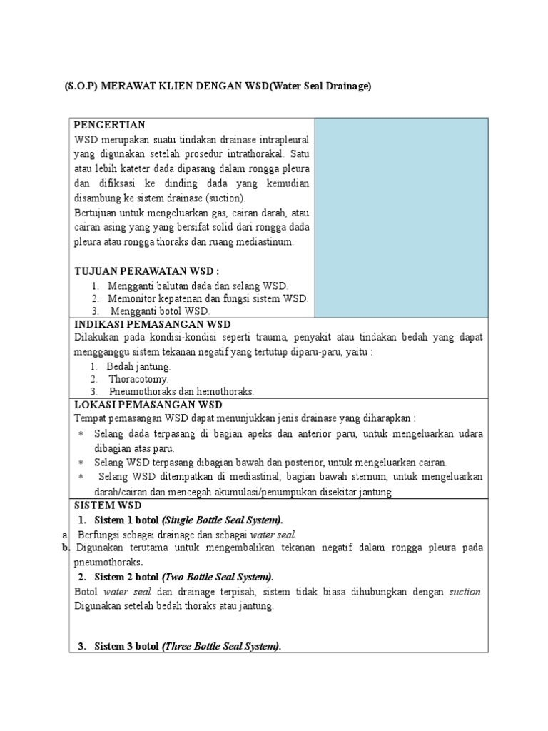 Sop WSD | PDF