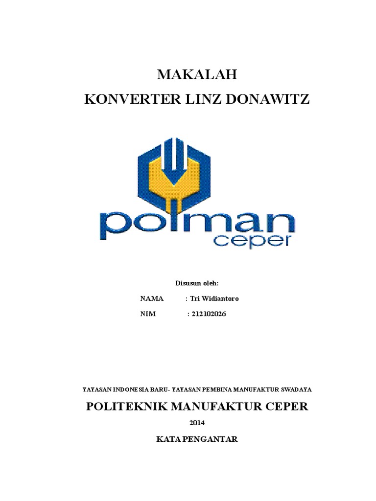 Proses Konverter Linz Donawitz | PDF | Teknologi & Rekayasa