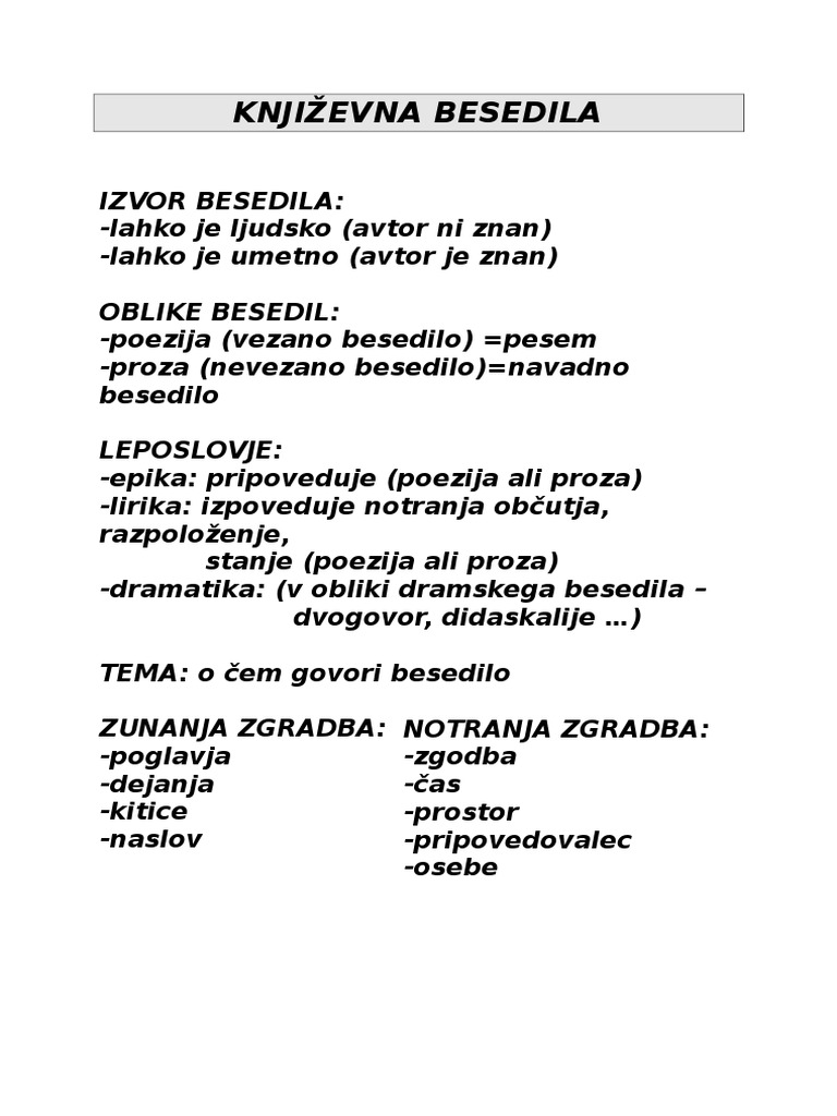 Pesniška Sredstva | PDF