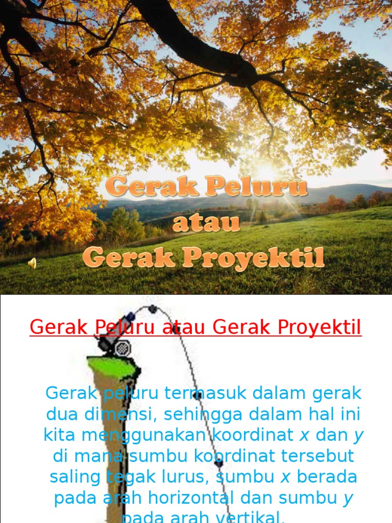 Gerak Proyektil: Konsep dan Rumus | PDF