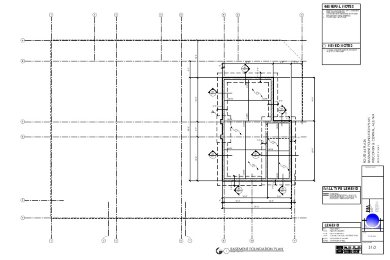 General Notes: Basement Foundation Plan | PDF | Science & Mathematics ...