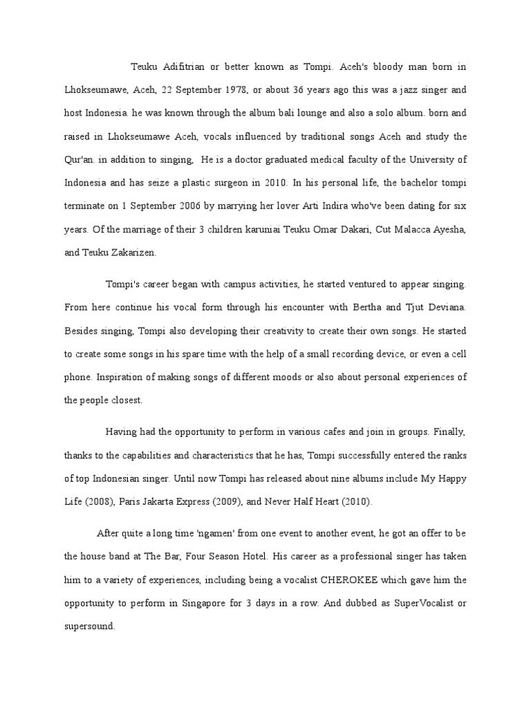 The Rise and Fall of Two Prominent Indonesian Singers: Tompi and Sammy ...