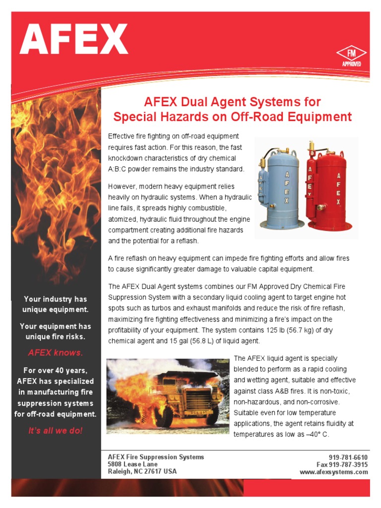 AFEX Dual Agent System | PDF | Firefighting | Battery (Electricity)
