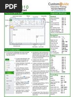 Microsoft Excel 2016 Quick Reference Card - 2016 CustomGuide | PDF | Tab (Gui) | Microsoft Excel