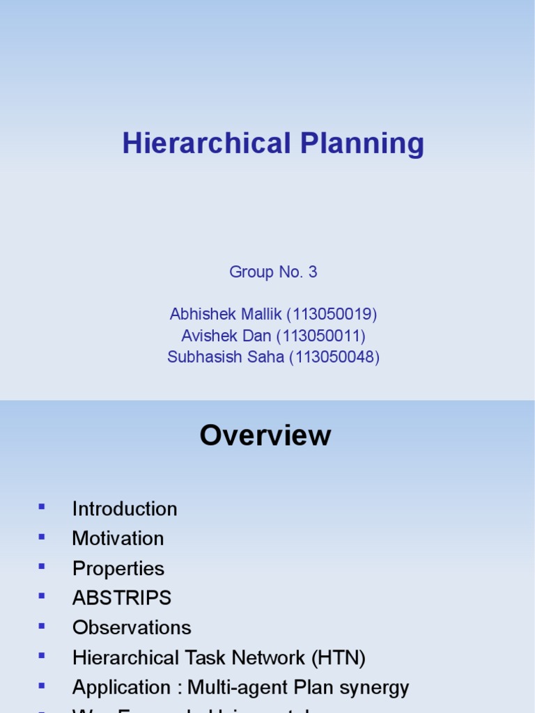 Planning Hierarchy (Reference | PDF | Hierarchy | Ontology (Information ...